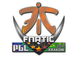 Sticker | Fnatic (Holo) | Krakow 2017 - CSGO Database