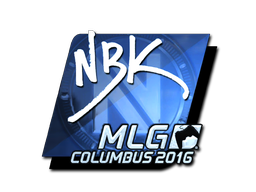 Sticker | NBK- (Foil) | MLG Columbus 2016 - CSGO Database