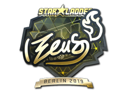 Sticker | Zeus (Gold) | Berlin 2019 - CSGO Database