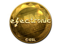 Sticker | electronic (Gold) | Katowice 2019 - CSGO Database