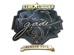 Sticker | gade (Gold) | Berlin 2019 - CSGO Database