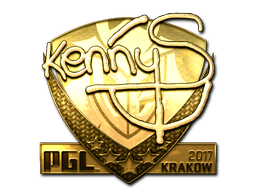 Sticker | kennyS (Gold) | Krakow 2017 - CSGO Database