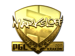 Sticker | markeloff (Gold) | Krakow 2017 - CSGO Database