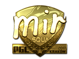 Sticker | mir (Gold) | Krakow 2017 - CSGO Database