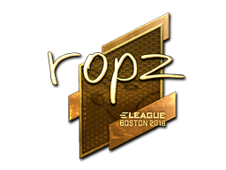 Sticker | ropz (Gold) | Boston 2018 - CSGO Database