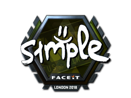 Sticker | s1mple (Foil) | London 2018 - CSGO Database
